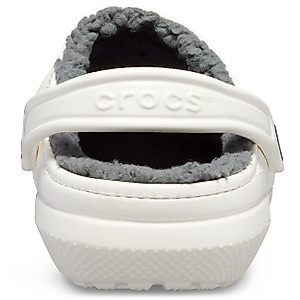Crocs Classic Lined Clog White/Grey Men's 8, Women's 10 Medium