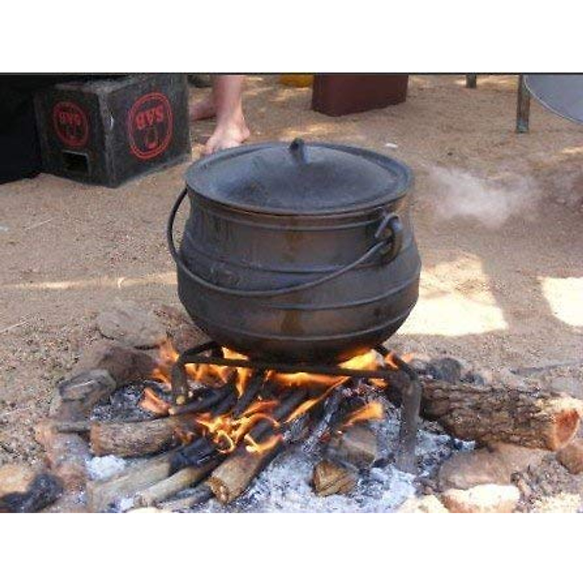 Cuisiland 8.6QT Pre-seasoned Cast Iron Potjie pot