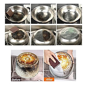 JCKHXG 5 Pack Nano Carborundum Sponge, Emery Sponge Brush Eraser Scrub, Kitchen Magic Cleaning Sponge for Removing Rust Cleaning Pots and Pans, 2022 New Household Stainless Steel Cleaning Tool