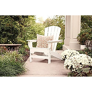 DuroGreen Boca Adirondack Chair, White