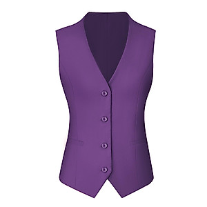 Kelyaa Women's 3 Piece Suit Lady Business Casual Office One Button Notched Lapel Slim Fit Blazer Jacket Vest Pants Set