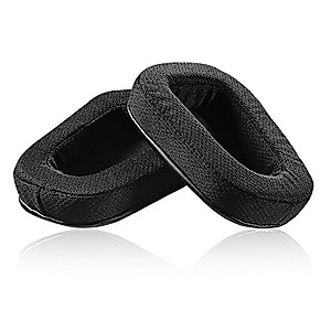 JARMOR Replacement Memory Foam & Mesh Fabric Ear Cushion Pads Cover for Logitech G633 G933 Headphone ONLY (Black)