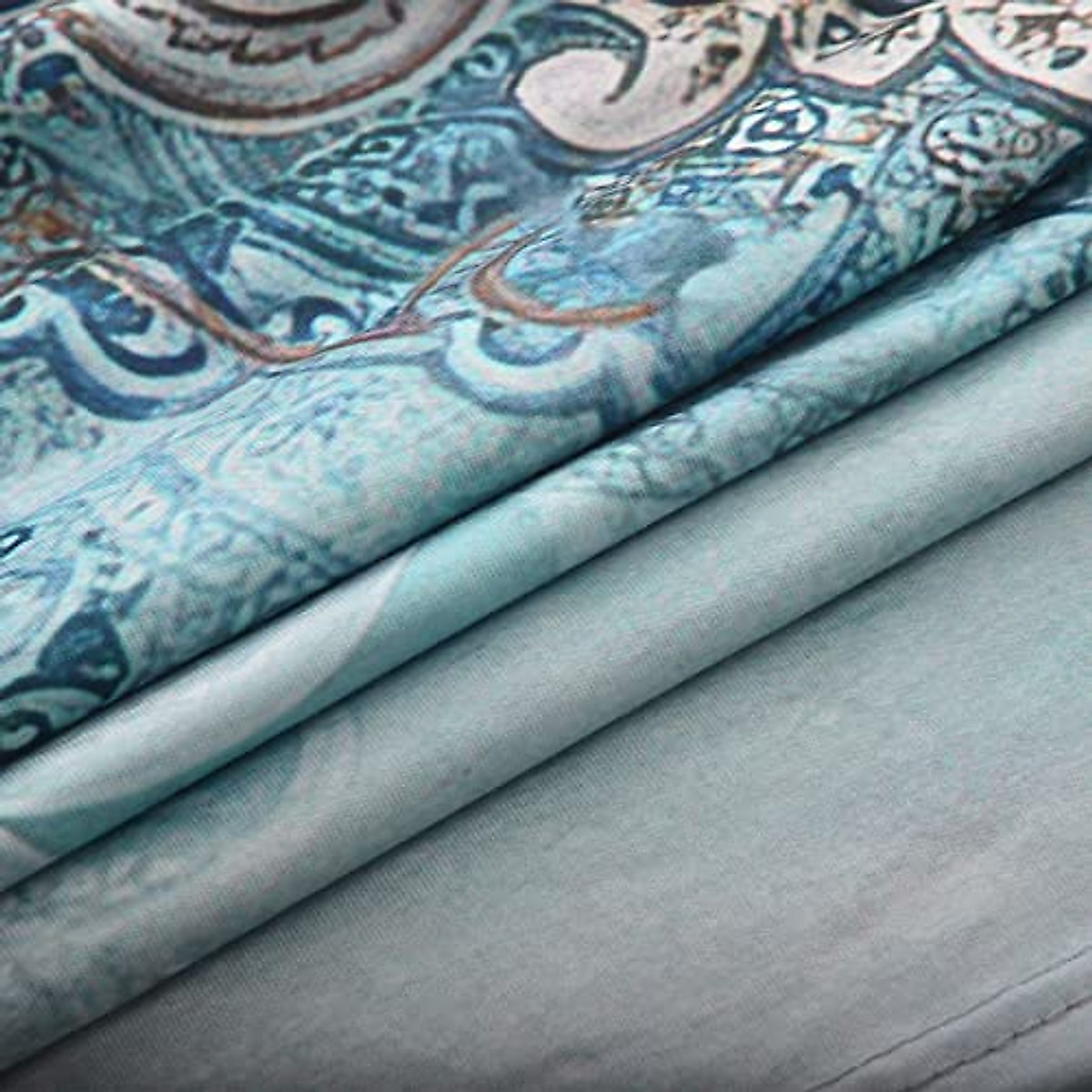 SMIDOW Trendy Summer Tops for Women 2023 Casual Loose Fit Short Sleeve v Neck Shirts Ethnic Style Graphic Tees Blouse