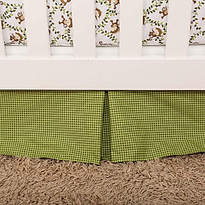 Brandream Jungle Crib Sheets for Baby Boys Toddler Fitted Sheet 100% Cotton Animal Monkey Botanical Print Nursery Bed Sheet Set