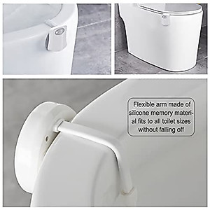 I-pure items 16-Color Toilet Night Light - Motion Activated Detection Bathroom Bowl Lights - Funny Birthday Gifts Idea for Dad, Mom, Men, Women & Kids - Christmas Stocking Stuffers - Cool Gadget