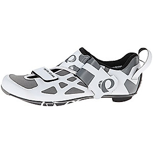 PEARL IZUMI Women's W Tri Fly V Carbon W/b Tri Cycling Shoe, White/Black, 40 EU/8.4 B US