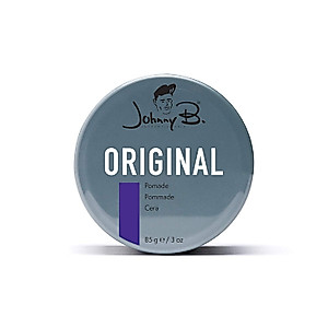 JOHNNY B. Original Oil-Based Professional Pomade for Men, Gluten-Free, 3 oz.
