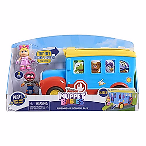 Muppet Babies Friendship School Bus, Kids Toys for Ages 3 Up by Just Play