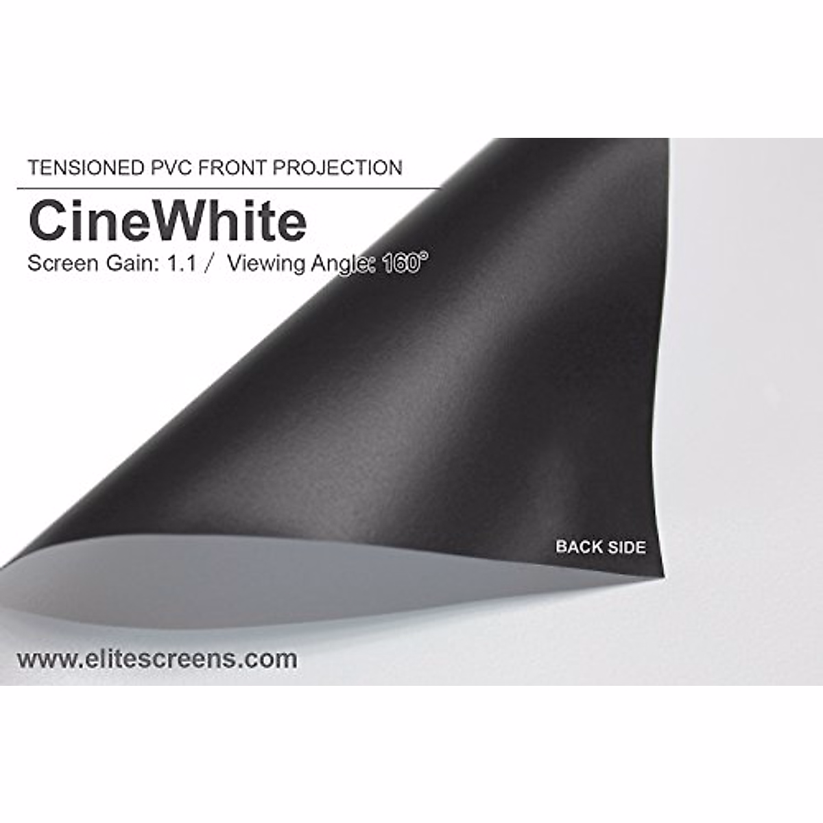 Elite Screens Lunette 2 Series, 115-inch Diagonal 2.35:1, Curved Home Theater Fixed Frame Projector Screen, CURVE235-115W2, CineWhite, 115"" diag. 2.35:1"