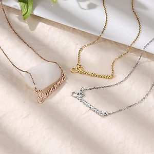 Jewelstruck Personalized Name Necklace for Women Mother Daughter Necklace for Mothers Day Gifts Custom Any Name Relationship Necklace for Mom Nana Daughter Girlfriend (Style 2)