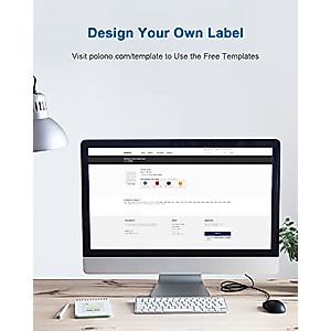 2" x 4" Shipping Address Labels Compatible with Avery 5163 8163, POLONO Internet Mailing Shipping Labels, White Sticker Labels for Laser/Ink Jet Printers, Permanent Adhesive (500 Labels, 50 Sheets )