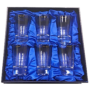 Amlong Crystal Lead-Free Shot Glasses - 2.5 oz, Set of 6