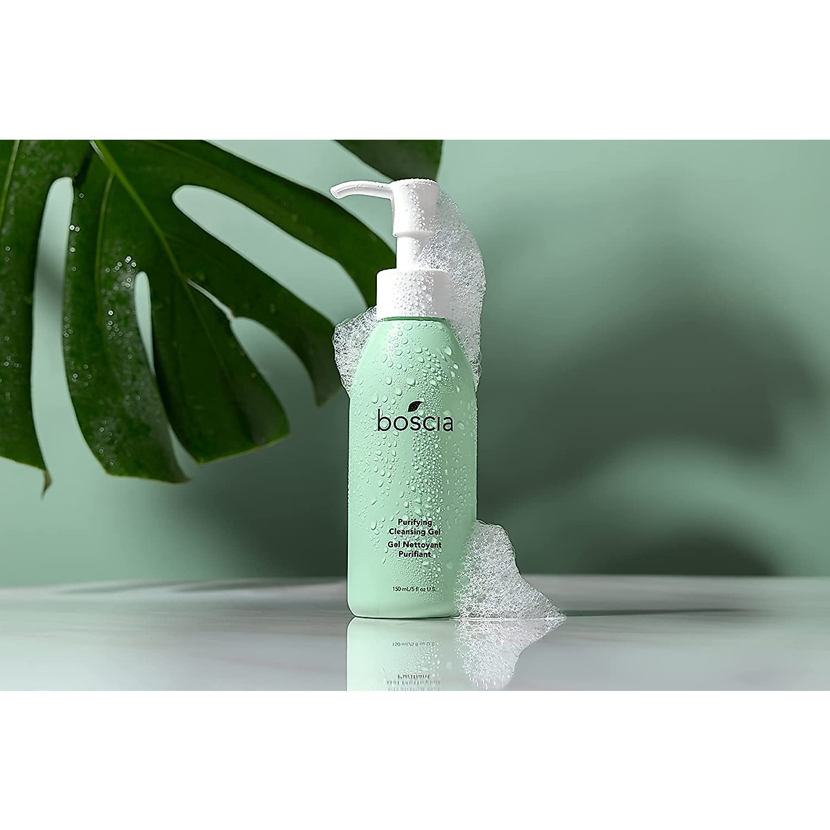 boscia Purifying Cleansing Gel - Vegan, Cruelty-Free, Natural and Clean Skincare | Daily Natural Purifying Deep Cleansing Gel Face Cleanser, 5 fl oz