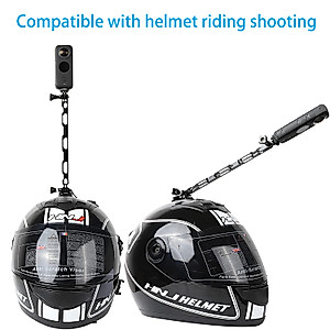 PellKing Black Aluminum Alloy Extension Arm for Insta360 Cameras, 25cm Long