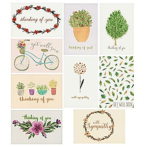 48-Pack Assorted Cards with Envelopes for All Occasions, Box Set of Greeting Cards for Birthdays, Congratulations, Weddings, Thank You, Thinking of You Notes, 48 Designs (4x6 In)