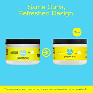 Curls Blueberry Bliss Twist-N-Shout Cream - 8 oz, for the Perfect Twist Outs and Braid Outs, for All Natural Types, Adds Sheen, Moisture, and Definition to Hair