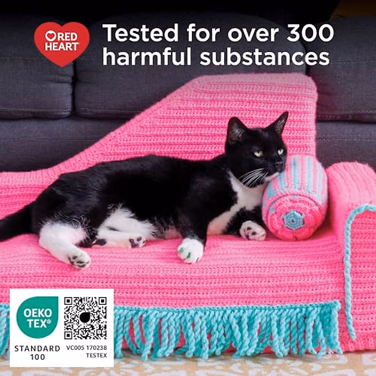 Red Heart Super Saver Yarn, 3 Pack, Monet 3 Count