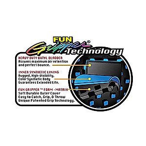 fun gripper Grip Zone 8.5 inch Pee Wee Football -Traditional, Black, Brown, Kids Perfect gripping Footballs by: Saturnian I P.E Supplier