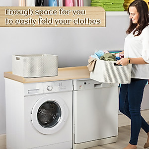 Gtouse Washer Dryer Countertop and Shelves, 54x27.5inch, Laundry Countertop Over Washer and Dryer, Wood Cover for Washer and Dryer Top with Edge Rails, Dryer Countertop