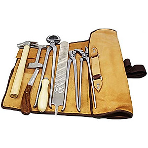 Professional Equine Horse Farrier Tool Kit Grooming Hoof Bot Shoe Puller Nipper Rasp 984109