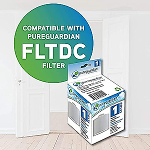 PureGuardian H5225WCA Ultrasonic Warm & Cool Mist Humidifier, 100 Hrs. Run Time, 2 Gal. Tank, 560 Sq. Ft. Coverage, Quiet, Filter Free, Silver Clean Treated Tank, Essential Oil Tray, White/Blue