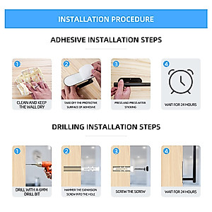 Kichomti Paper Towel Holder Under Cabinet Stainless Steel Kitchen Paper Towel Holder Countertop Paper Towel Holder Wall Mount Available in Self Adhesive and Drilling Paper Towel Holder for Kitchen