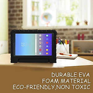 NEWSTYLE Kids Case for Samsung Galaxy Tab A 10.5 Inch 2018 - Shockproof Light Weight Protective Handle Stand EVA Kids Case for Samsung Galaxy Tab A 10.5 2018 Model SM-T590 T595 T597 (Black)