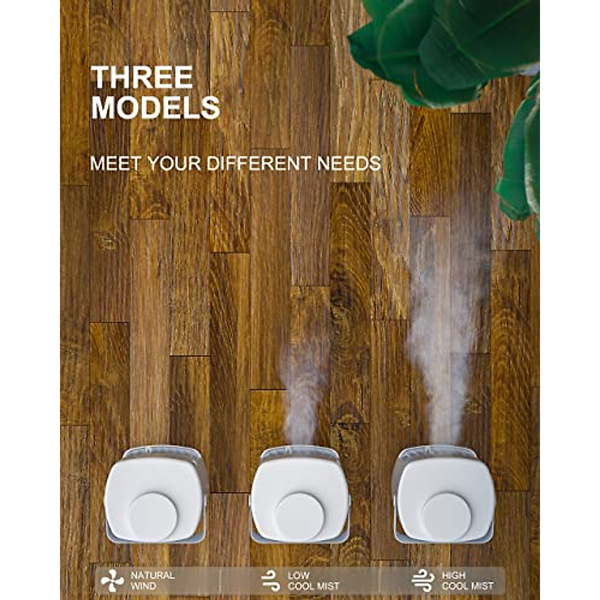 Small Portable Air Conditioner, Evaporative Air Cooler Portable, Personal Air Conditioner Mini Portable, Fans that Blow Cold Air, Desktop Cooling Humidifier Fan for Small Room/Office/Dorm/Bedroom