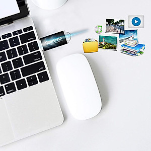 SamData USB Flash Drives 8GB 5 Pack USB 2.0 Thumb Drives Memory Stick Data Storage Jump Drive Zip Drive Drive with Led Indicator (Black, 8GB-5Pack)