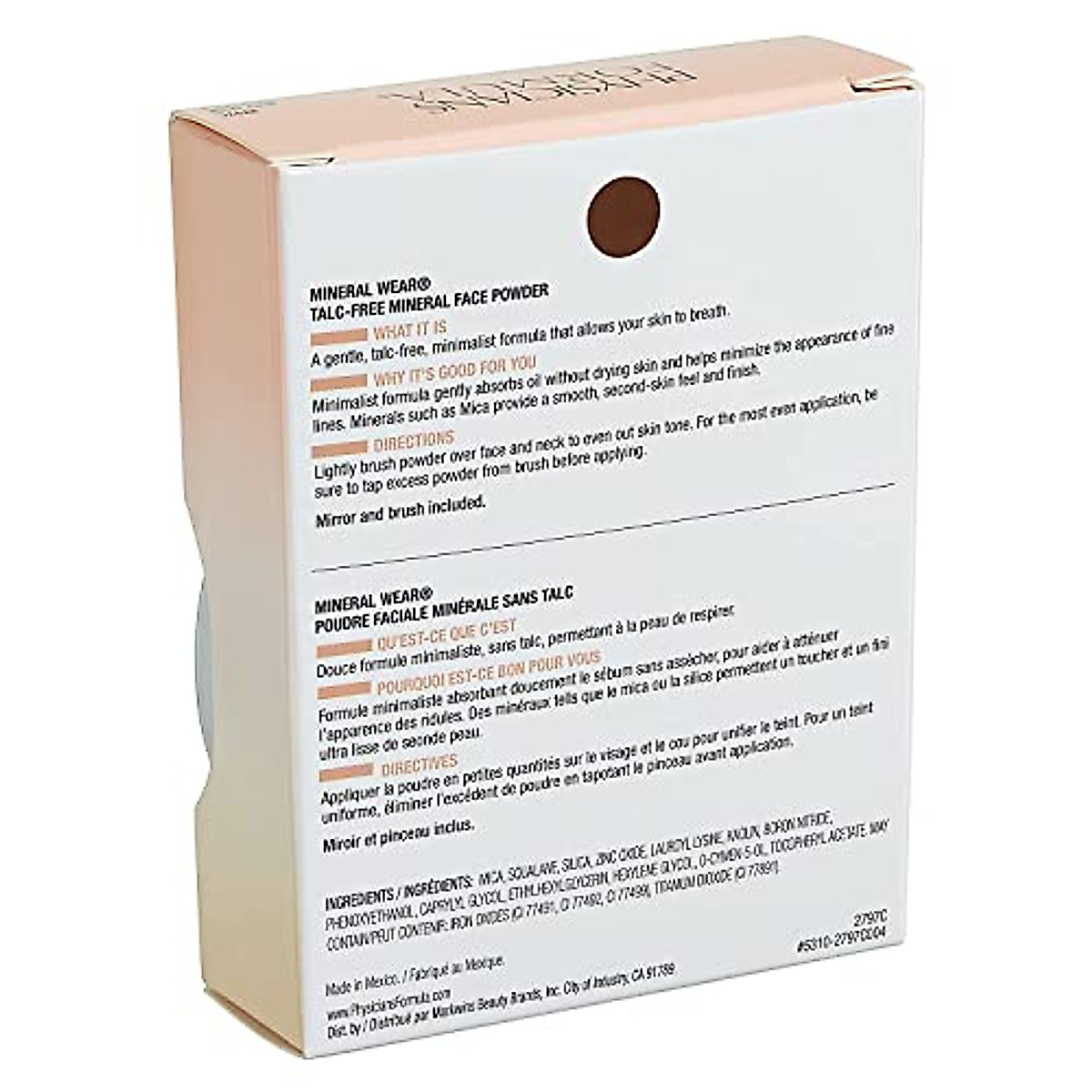 Physicians Formula Mineral Wear Talc-Free Mineral Face Powder SPF 16 Buff Beige | Dermatologist Tested, Clinicially Tested