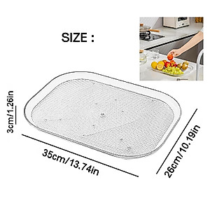 Square Lazy Susan for Refrigerator, Lazy Susan Turntable Organizer for Refrigerator, Countertop Condiment Storage Rack, for Cabinet, Table, Pantry, Kitchen (13.8 X 10.2 in)