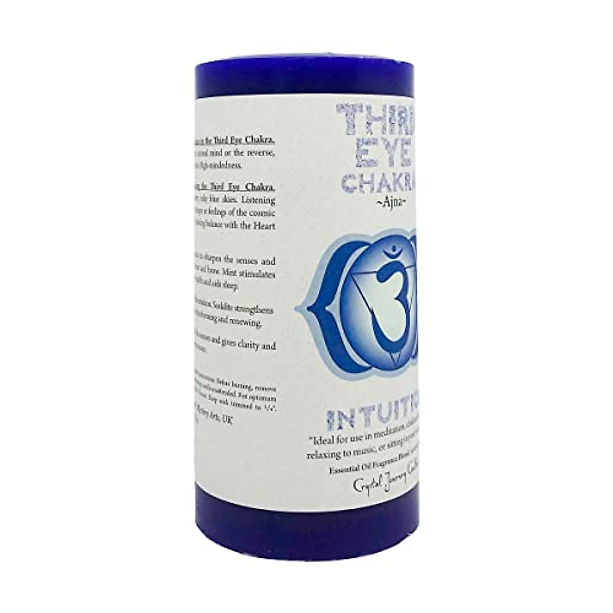 CRYSTAL JOURNEY Candle Pillar Third Eye, 1 EA