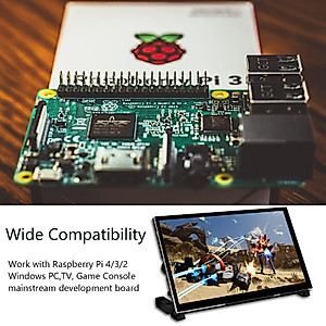 WIMAXIT 7 Inch Touch Monitor, IPS Display 1024x600 USB Powered 3.5mm Ear Jack HDMI Monitor with Speaker & Stand Compatible for Raspberry Pi 4/B 3 Win PC Raspbian, Ubuntu