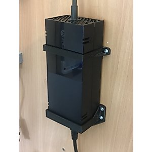 3D Cabin Xbox One Power Brick/Supply Wall Mount Bracket : Black