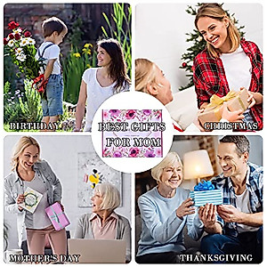 Gifts for Mom, Mothers Birthday Gifts Blanket 50 * 60 inch Basket for Mom Self Care Women Gift Box to My Mom from Daughter Son Includes Bath Balls Candle Soap Headband Hair Ties