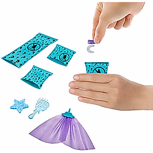 Barbie Color Reveal Doll & Accessories, 7 Surprises Including Mermaid Tail & Color-Change Hair & Face (Styles May Vary)