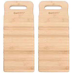 Cabilock 2 Pieces Wood Washing Clothes Washboard Laundry Travel Washboard Cloth Washing Board Board Laundry Washboard