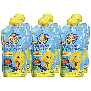 Earth's Best Sesame Street Fruit Yogurt Smoothies - Apple Blueberry - 4.2 oz - 6 pk