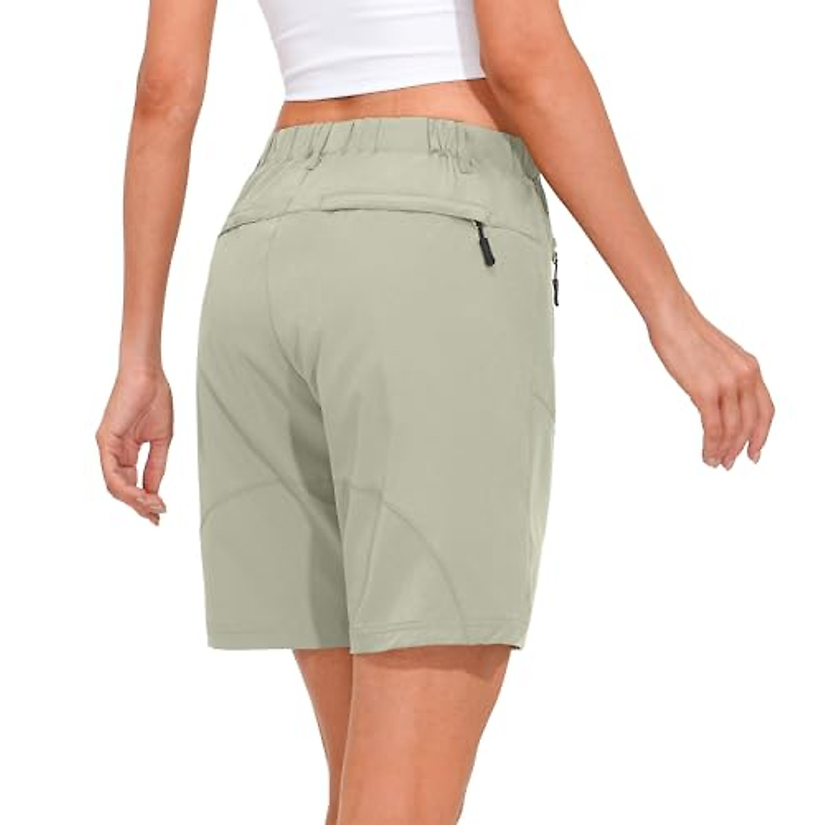 Little Donkey Andy Women's Stretch Quick Dry Cargo Shorts for Hiking, Camping, Travel Khaki Size XXL
