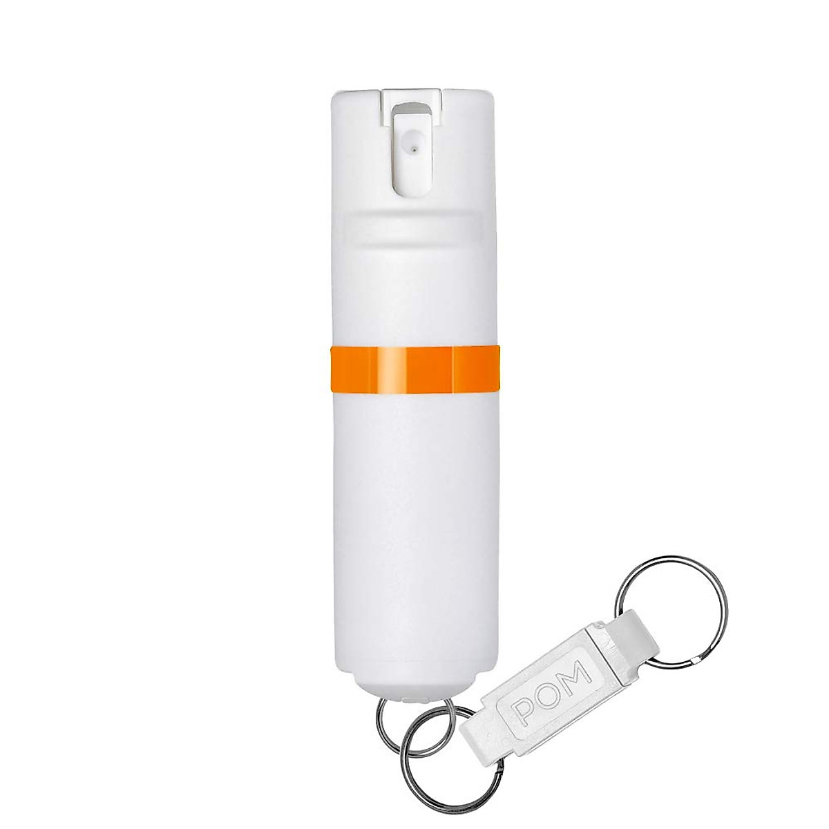 POM Pepper Spray Flip Top Keychain - Maximum Strength OC Spray Self Defenes - 25 Bursts, 10ft Range - Accurate Stream Pattern