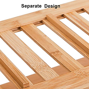 ZEAYEA Water Bottle Organizer, Bamboo Water Bottle Holder Stand, 3-Tier Bottle Storage Rack for Kitchen Countertop, Pantry, Cabinet, Tabletop