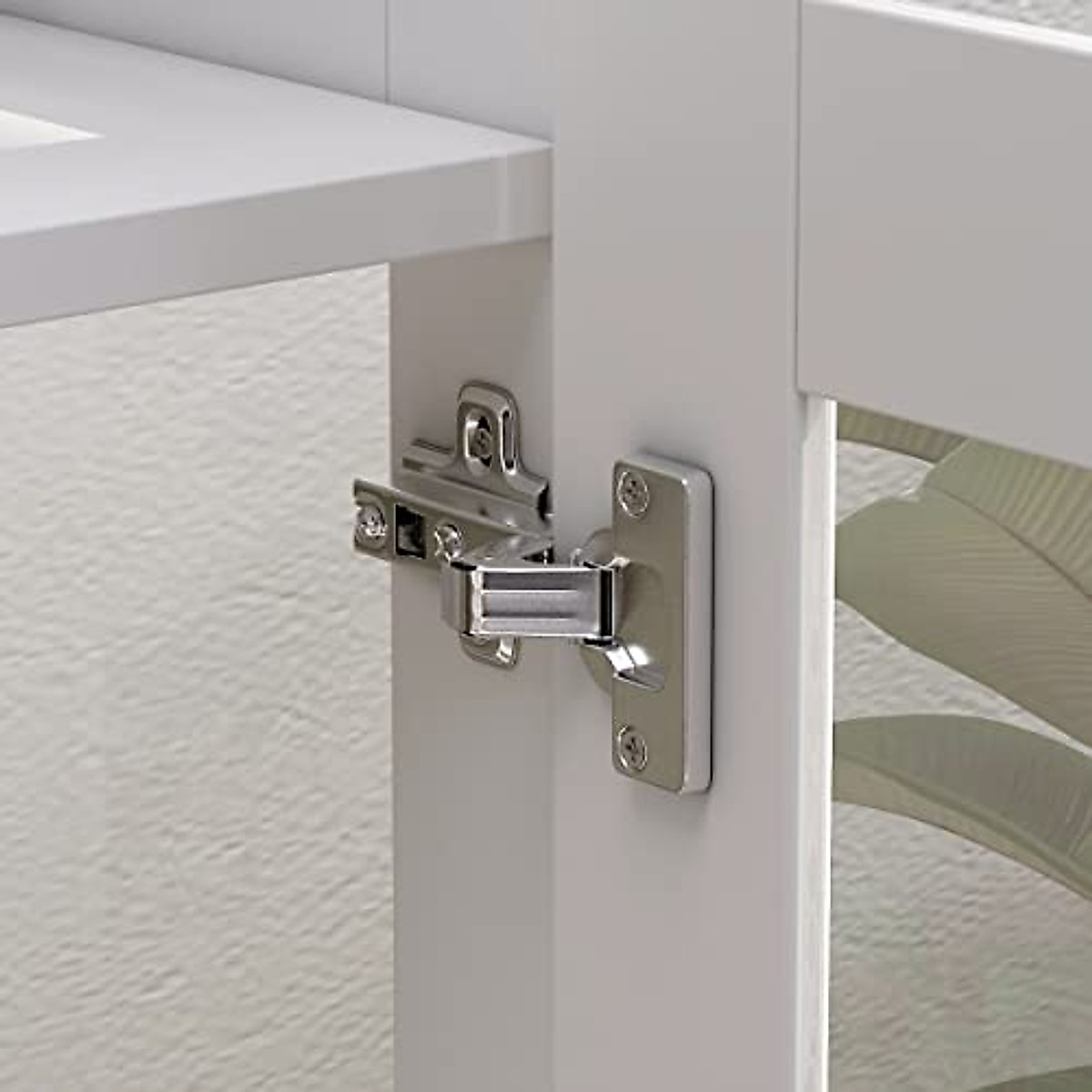 AIEGLE 5-Shelf Bookcase, Tall Display Shelf with 2 Acrylic Doors, Wooden Tall Bookcase Bookshelf Storage Cabinet for Living Room, White (35.4" L x 16.5" W x 72.3" H)