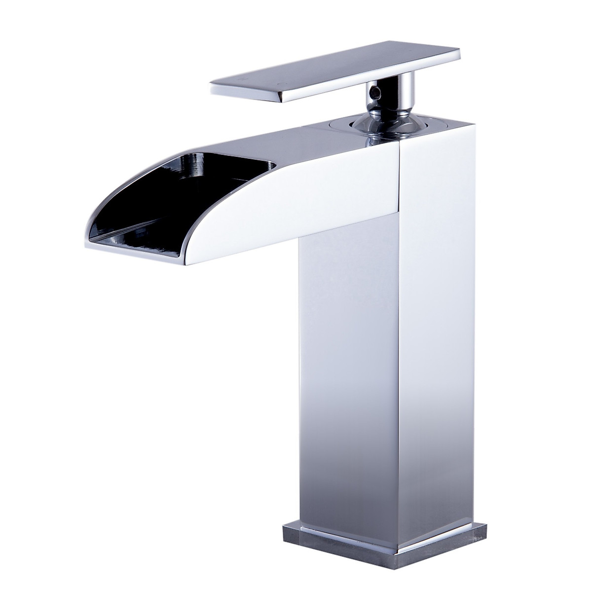 ALFI brand AB1598-PC Polished Chrome Single Hole Waterfall Bathroom Faucet