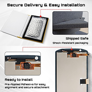 for Zebra TC77 TC70 TC75 TC70X TC75X TC72 LCD Screen Replacement - LCD Touch Display Digitizer Assembly Compatible with Handheld Android Barcode Scanners