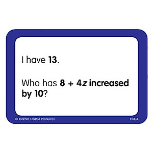 Teacher Created Resources I Have… Who Has…? Math Grades 5-6 (TCR7834)