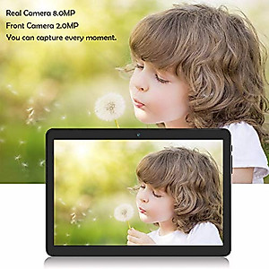 Hoozo Android Tablet 10 Inch, WiFi Tablet with 32GB Storage, 8MP Camera, 6000mAH Battery, WiFi, Bluetooth, HD IPS Screen Tabletas PC - Black