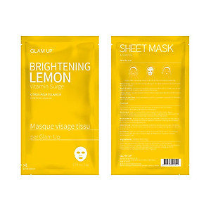 GLAM UP Sheet Mask Brightening Lemon (10 sheets)