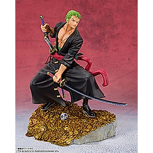 TAMASHII NATIONS - One Piece - Roronoa Zoro - WT100 Commemorative Eiichiro Oda Illustration DAIKAIZOKU HYAKKEI, Bandai Spirits FiguartsZERO Collectible Statue