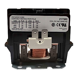 Miller 217585 Contactor, Def Prp 25A 2P 24Vac Coil