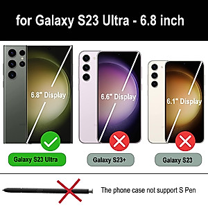 DKDKSIP for Samsung Galaxy S23 Ultra Wallet Case for Women, [Wireless Charging] [RFID Blocking] [12 Card Holder], Leather Detachable Magnetic Strap Phone Case for Galaxy S23 Ultra 6.8", Purple